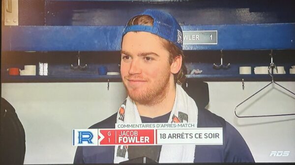 Jacob Fowler est en train de tout tasser sur son passage - La Poche Bleue